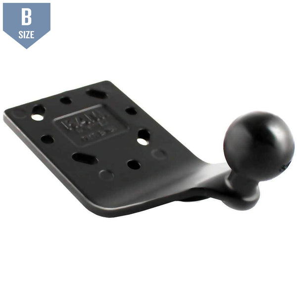 RAM Curved Base Plate with 1" Ball (RAM-B-125BU) - Modest Mounts